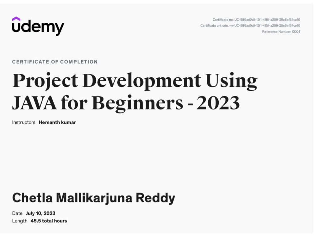 Portfolio - Mallikarjuna